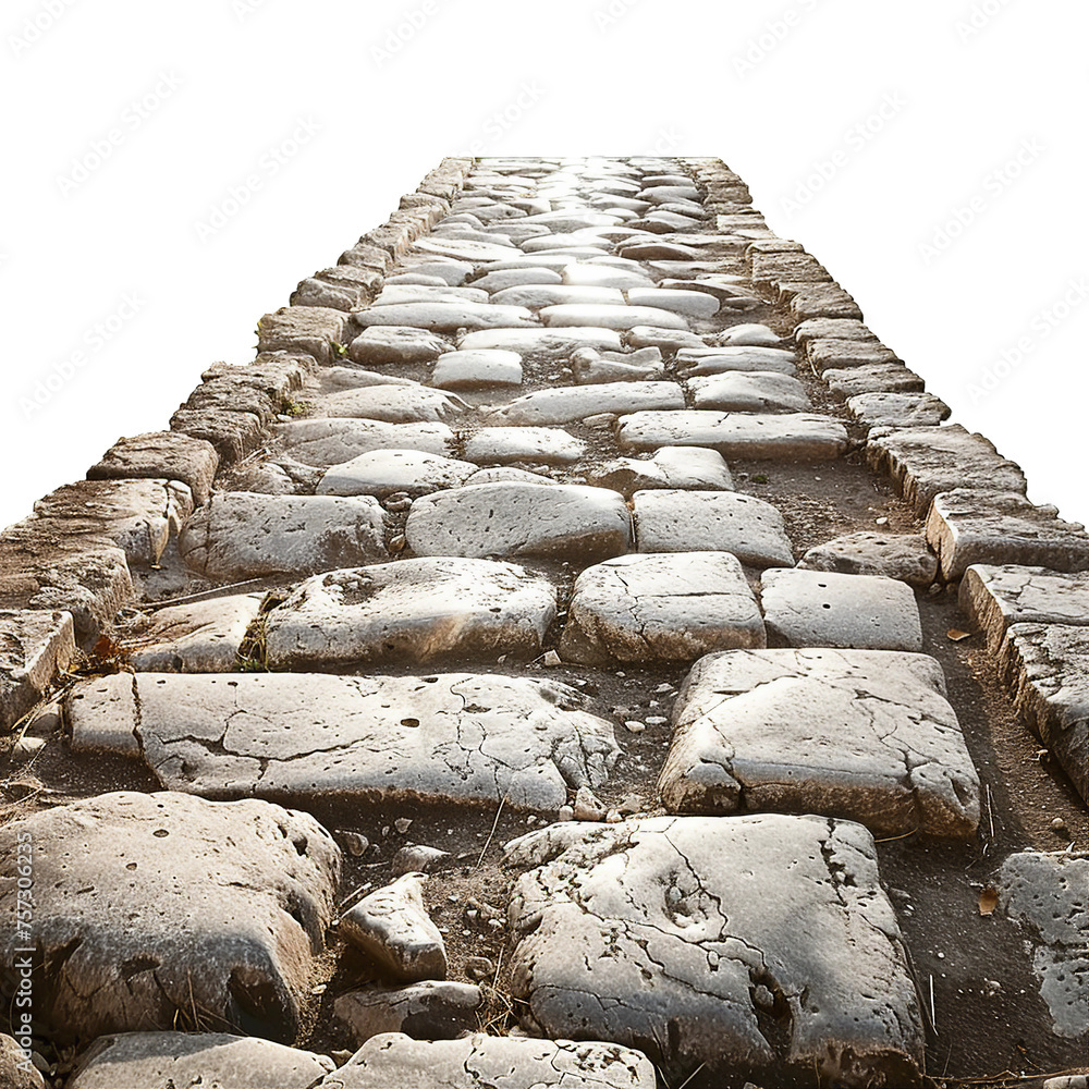 Ancient Roman Road, transparent background, isolated image, generative ...