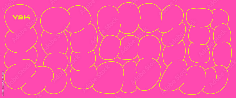 Abstract vector liquid organic blobs chain. Irregular shape liquid long ... Abstract vector liquid organic blobs chain. Irregular shape liquid long ...