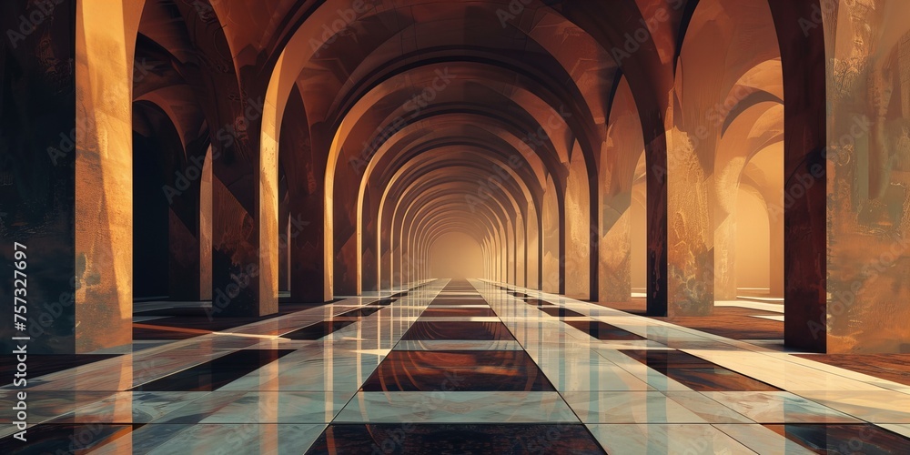 arches of the cathedral of the holy sepulchre Stock Illustration ...
