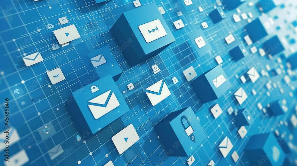 background image for a corporate login portal, featuring blue tones ...