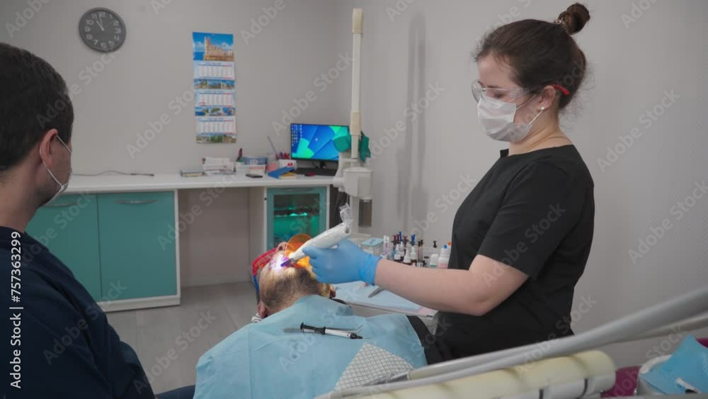 Dental crown replacement procedure at the stomatology. Orthodontists ...