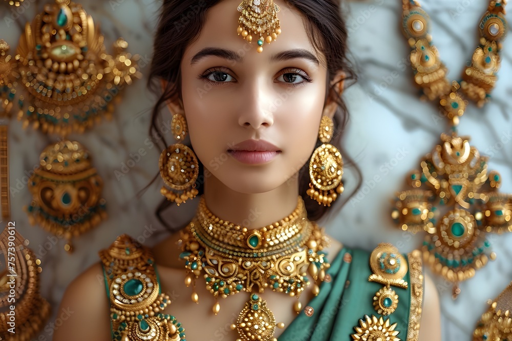 Model Dons High-Fashion Brilliance is a portrayal of a stunning Indian ...