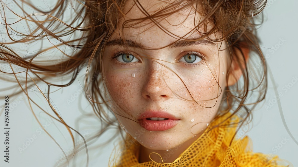 The problem of dry and damaged hair, The problem of tangled messy hair ...