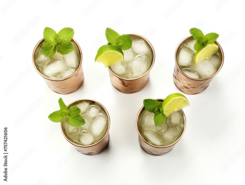 Moscow Mule collection set isolated on transparent background ...