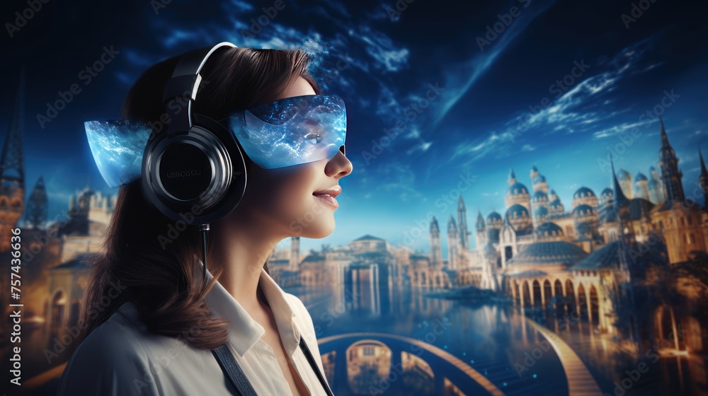 VR technology allows users to create immersive travel experiences such ...