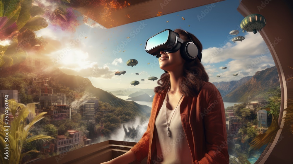 VR technology allows users to create immersive travel experiences such ...