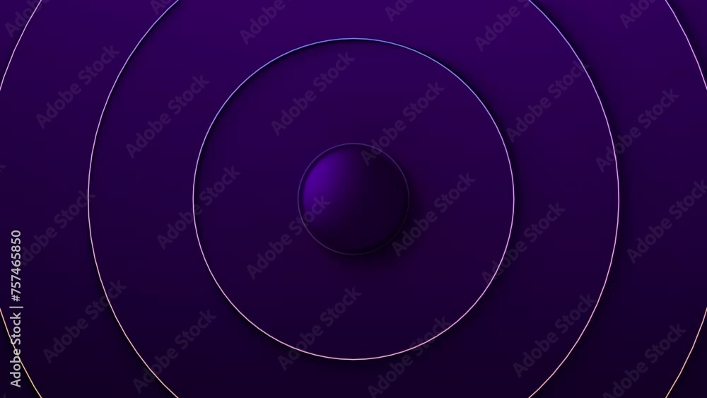 Luxury royal abstract moving gradient ring lines on purple background ...