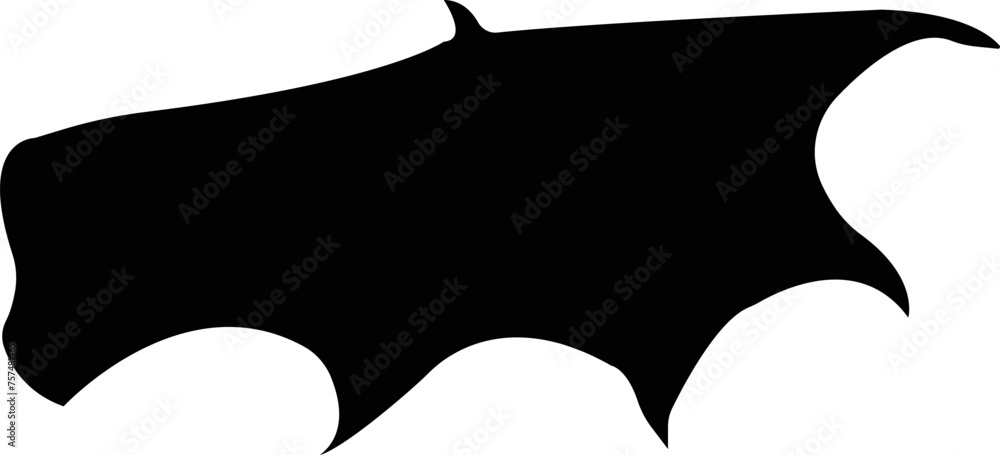 dragon wing silhouettes icon. dragon wings flat vector isolated on ...