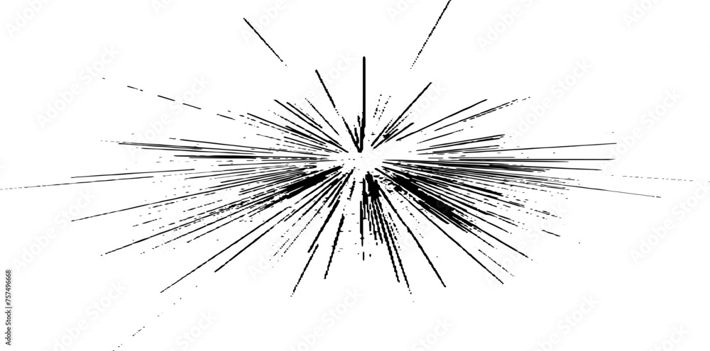 Circular starburst explosion texture. Distressed uneven grunge ...