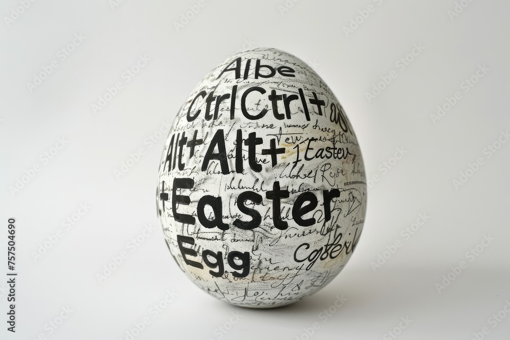 Ctrl Alt Easter Egg decorated with keyboard keys - A unique Easter egg ...
