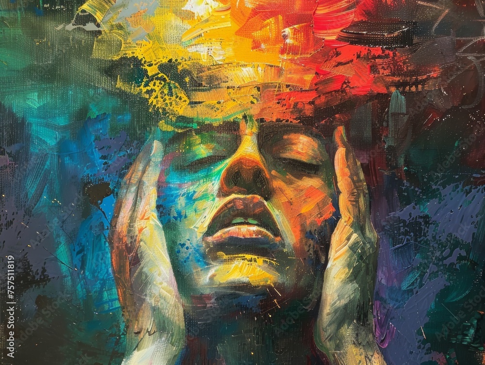 Artistic depiction of Mental Health: A journey through inner emotions ...