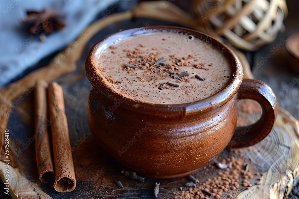 Cafe de Olla. Traditional Mexican coffee and basic ingredients for its ...