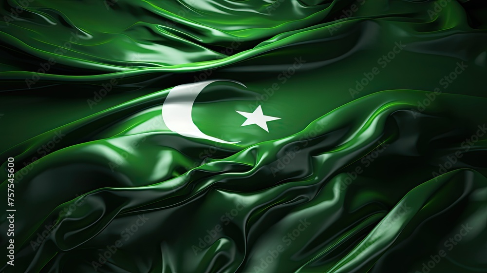 Pakistani Flag Bokeh Background with Victory Islamic Text 8k Realistic ...