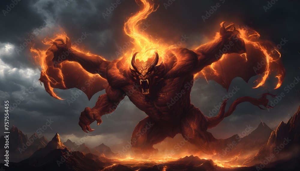 Unleashing Hellfire: The Ferocious Demon of Flames - An Epic Tale of ...