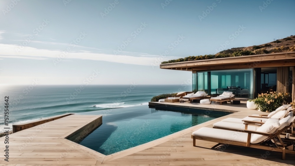 Luxurious beachfront residence featuring a private rooftop infinity ...