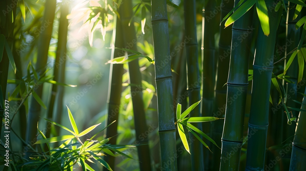 Aerial view of green rice field with trees in Thailand. Above view of ...