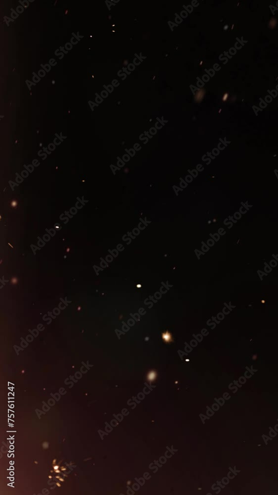 Vertical Particles and Sparks Background 4K Loop features a dark ...
