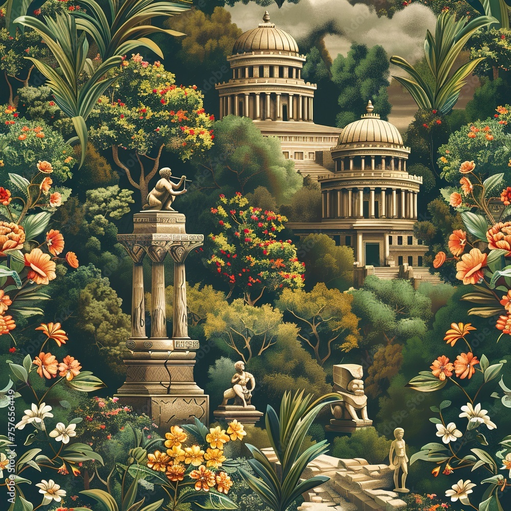 Ancient Temples: Designs inspired by the architecture and mythology of ...