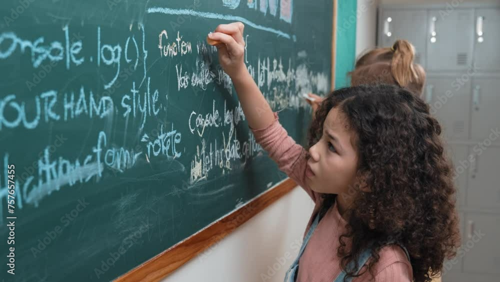 American student studying coding engineering prompt while writing ...
