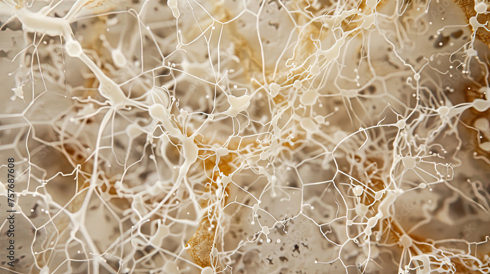 This high-definition close-up sketch captures the intricate network of ...