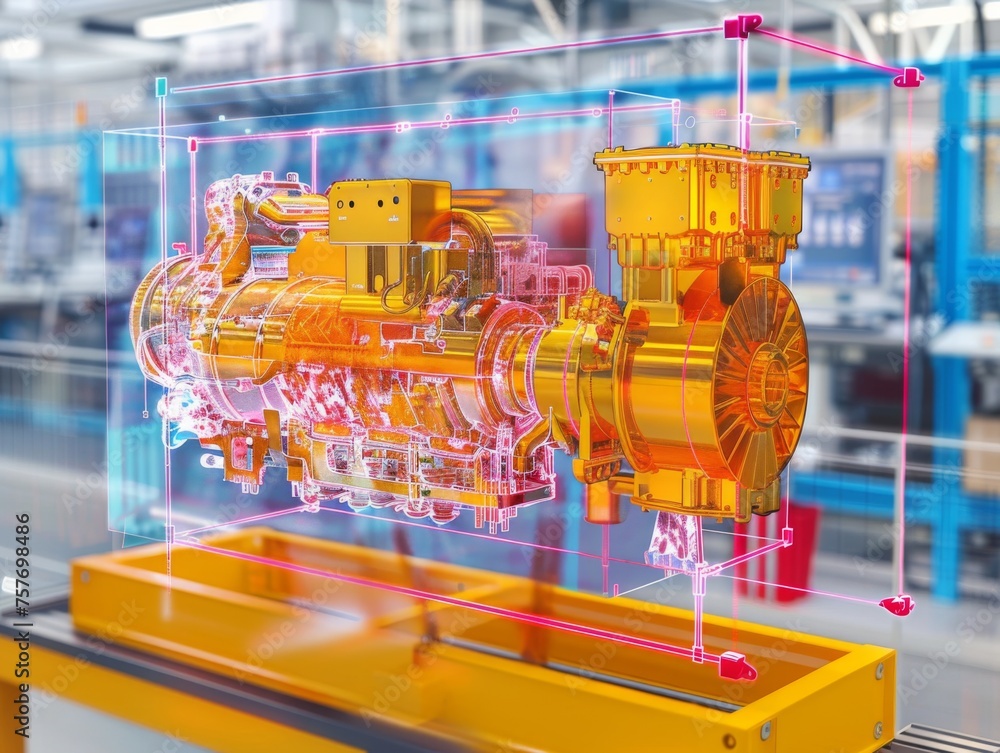 Transparent digital twin simulation of yellow industrial machinery with ...