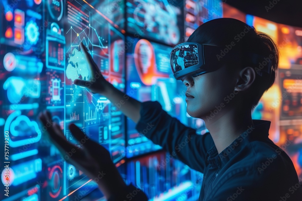 Visualize the process of training an AI model within an enterprise ...