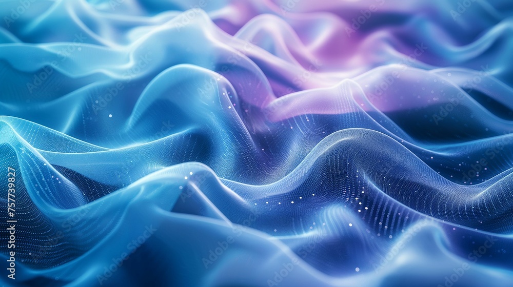 Elegant Digital Silk Flow: Futuristic Texture for Fashion and ...