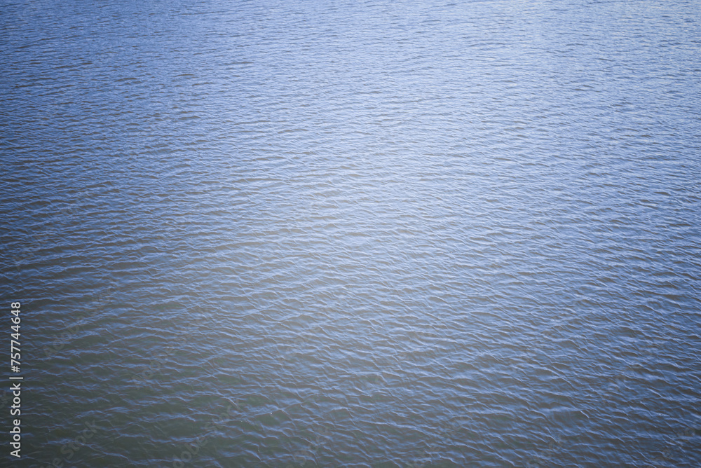 Photographs of water surfaces with light and shadow and natural ...
