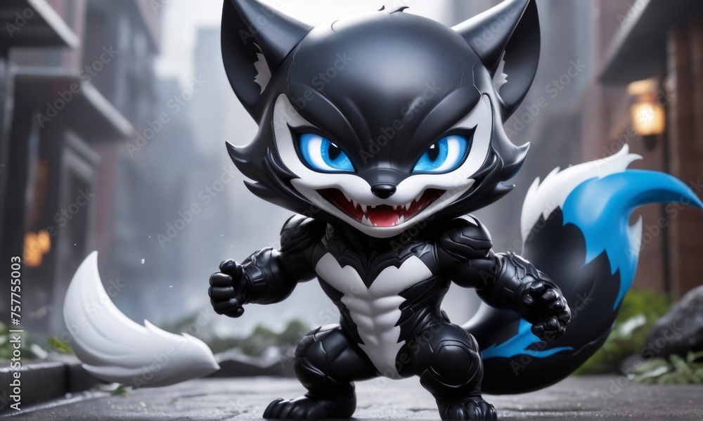 fearless fox and full body storm armour fully consumed by black ...