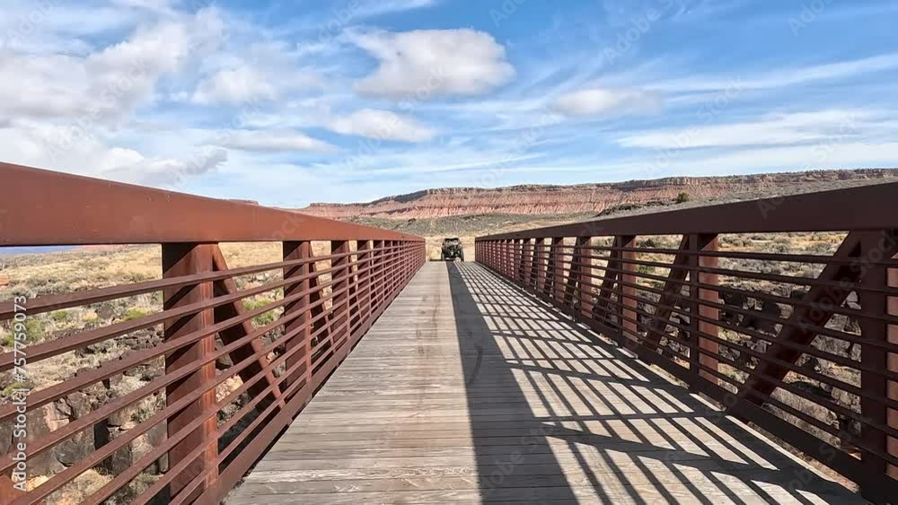 Abandoned desert golf course cart path bridge. Abandoned golf course ...
