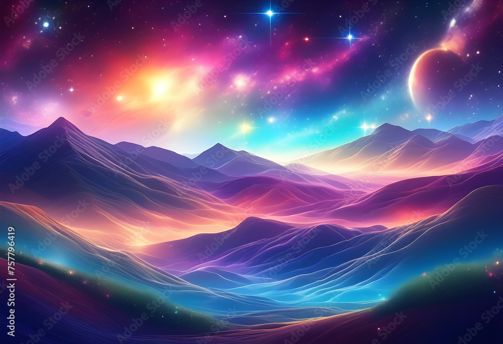 Galactic Landscape Background, Background, Galactic, Space, Universe ...