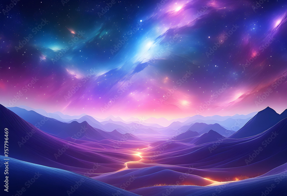 Galactic Landscape Background, Background, Galactic, Space, Universe ...