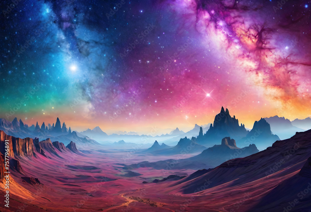 Galactic Landscape Background, Background, Galactic, Space, Universe ...
