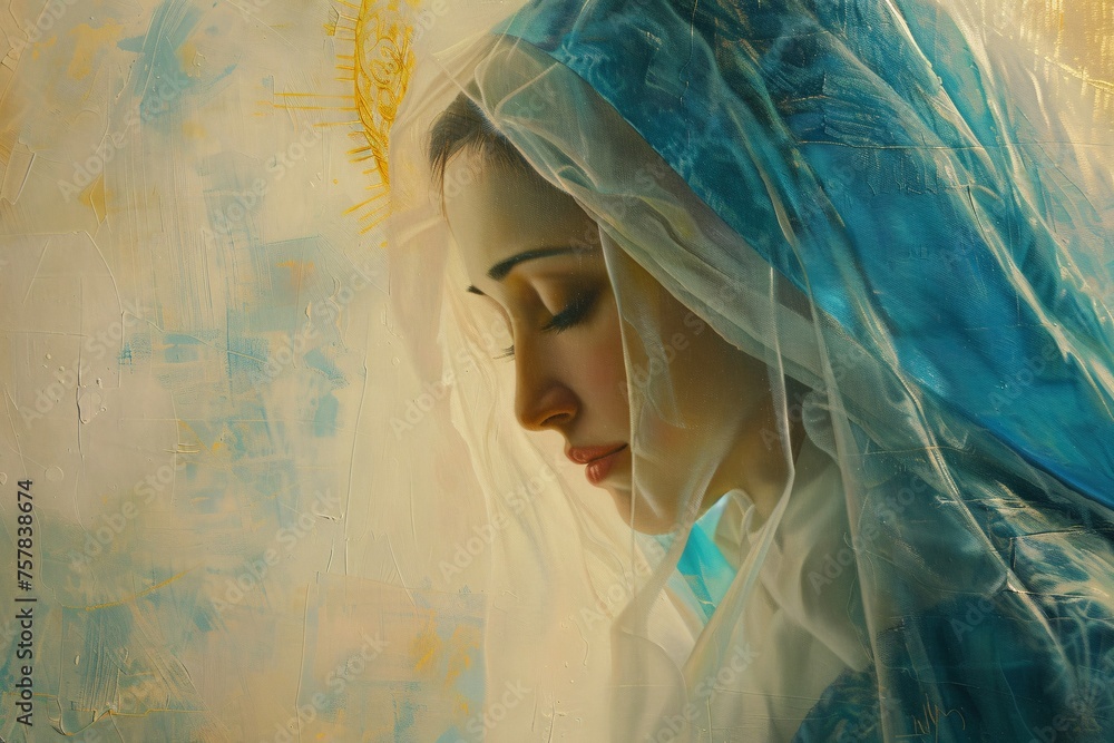 Mary Magdalene's Blue Veil: A Tribute to the Month of Mary Generative ...