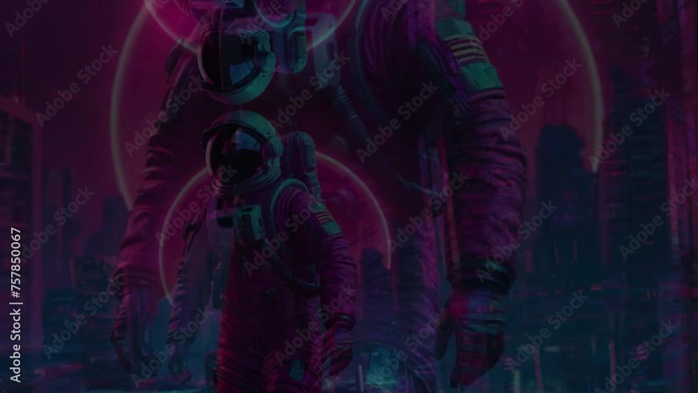 astronaut floating in space, digital art by Mór Than, unsplash contest ...