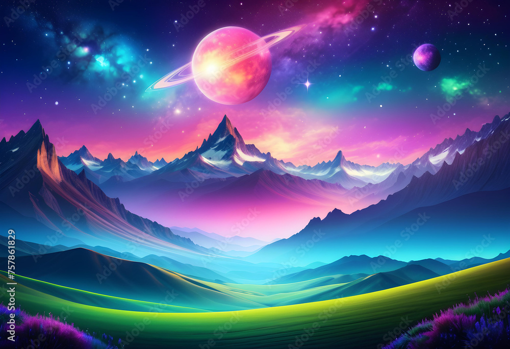 Galactic Gradient Landscape, Landscape, Galactic, Space, Universe ...