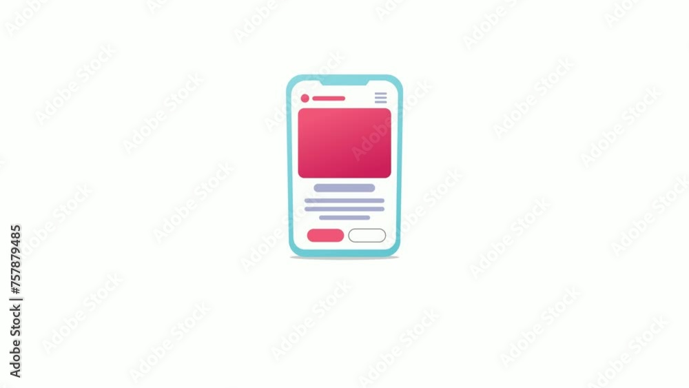 responsive website design with a pc and mobile phone animation,pc and ...