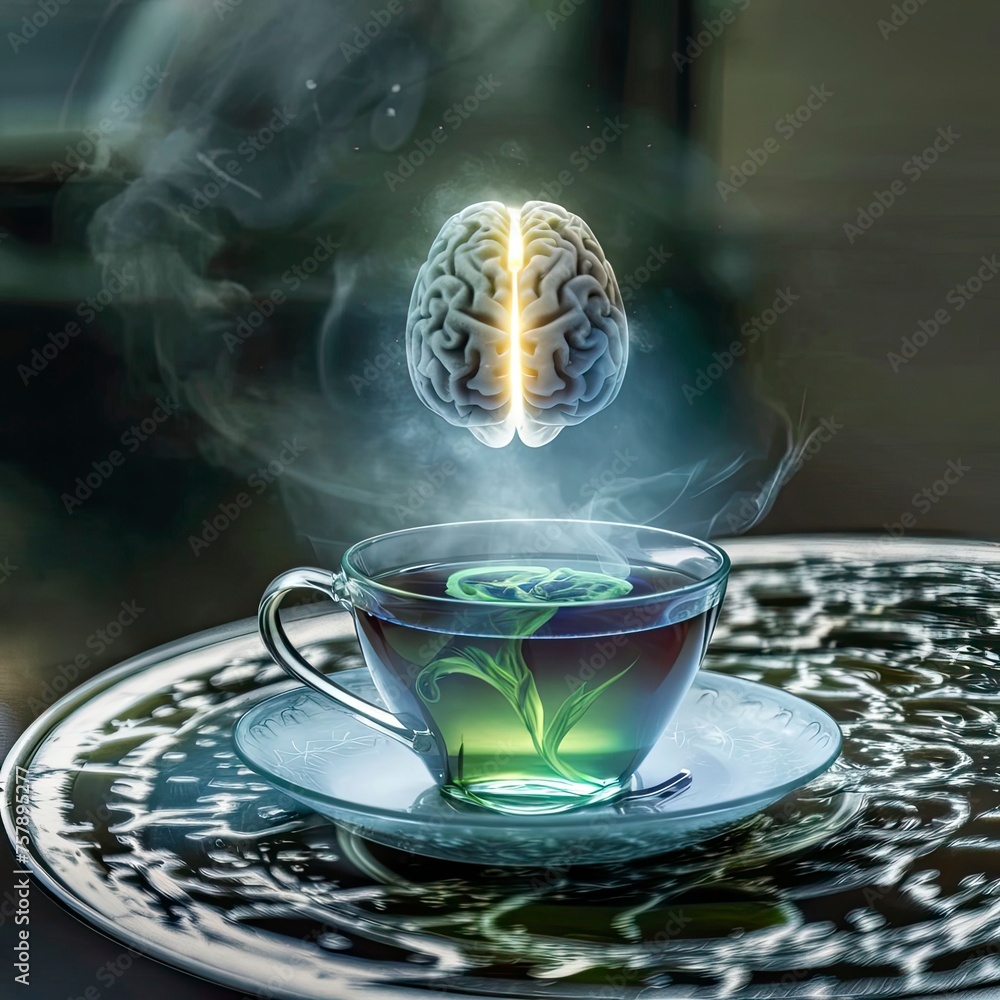 Healthy organic Green Tea drink mental health Brain mindfulness ...