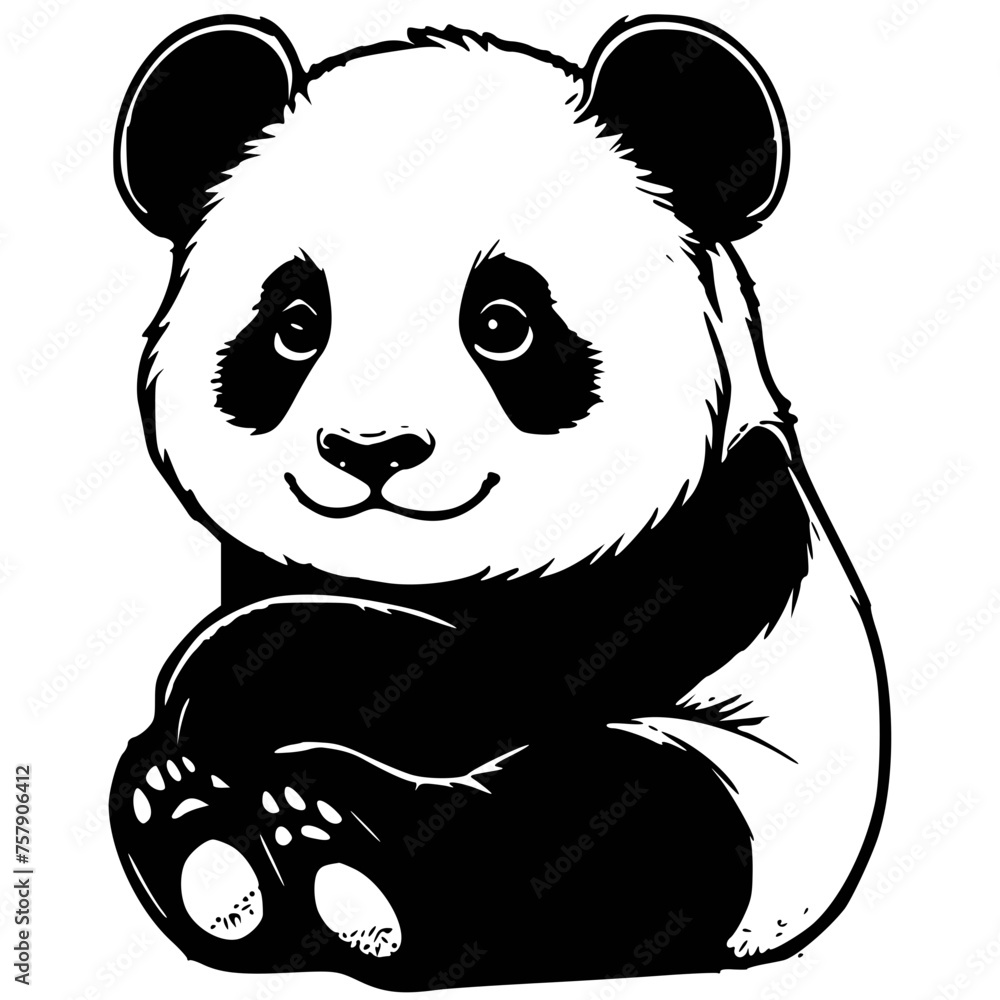 Cute Panda, Baby Panda , Kawaii Panda, Panda Svg, Panda clipart, Panda vector, Panda cricut ...