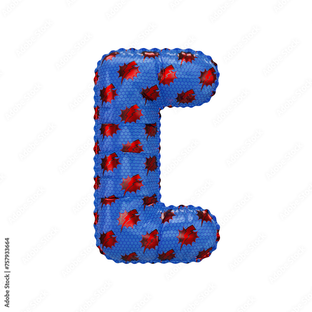 3D inflated balloon Square Brackets Symbol/sign with red & blue power ... 3D inflated balloon Square Brackets Symbol/sign with red & blue power ...