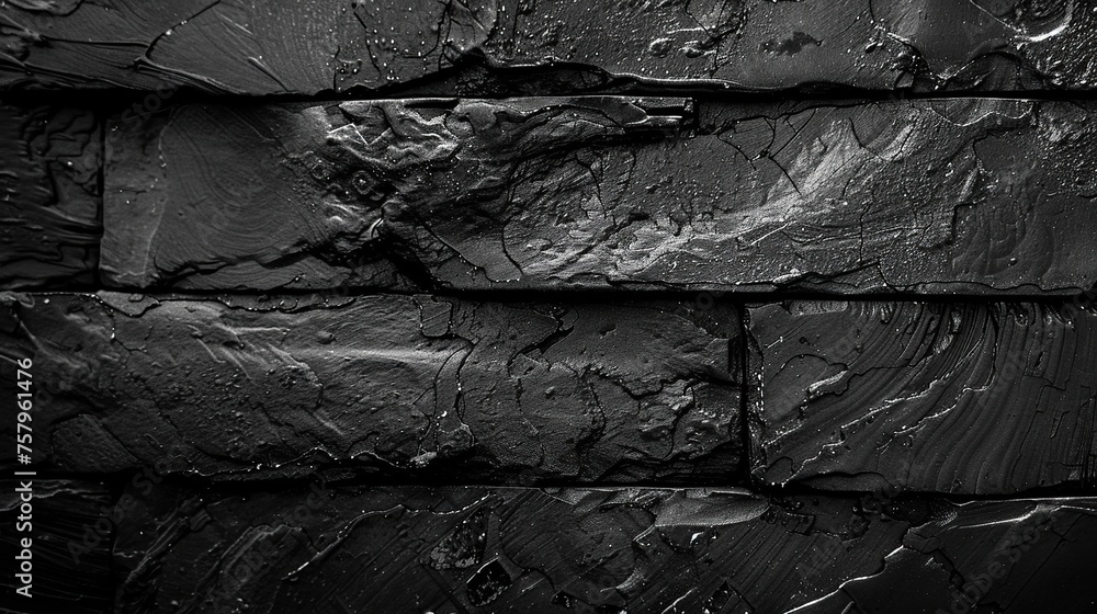 An elegant wet slate texture offers a dark and moody vibe for creative ...