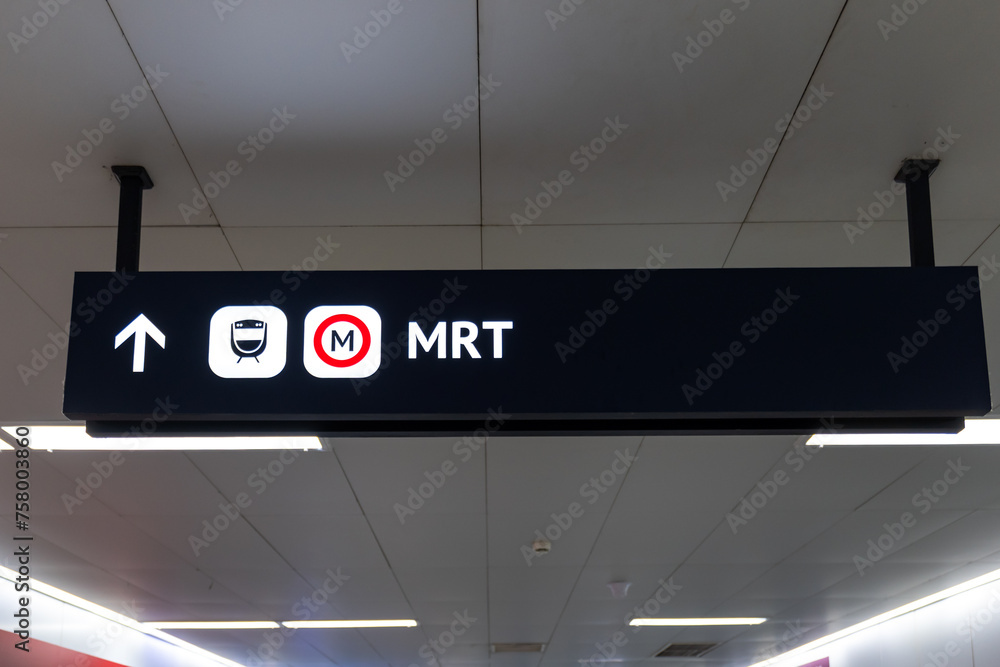 Jakarta, Indonesia - 03.05.2024: TransJakarta MRT metro train station ...