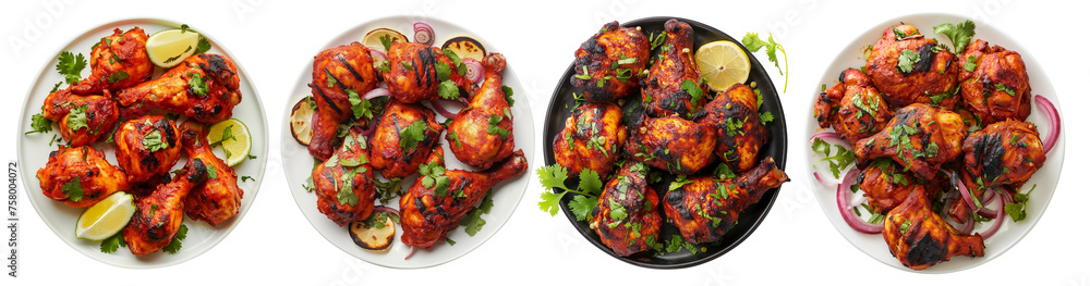 Homemade traditional Indian tandoor cooking: tandoori chicken with ...