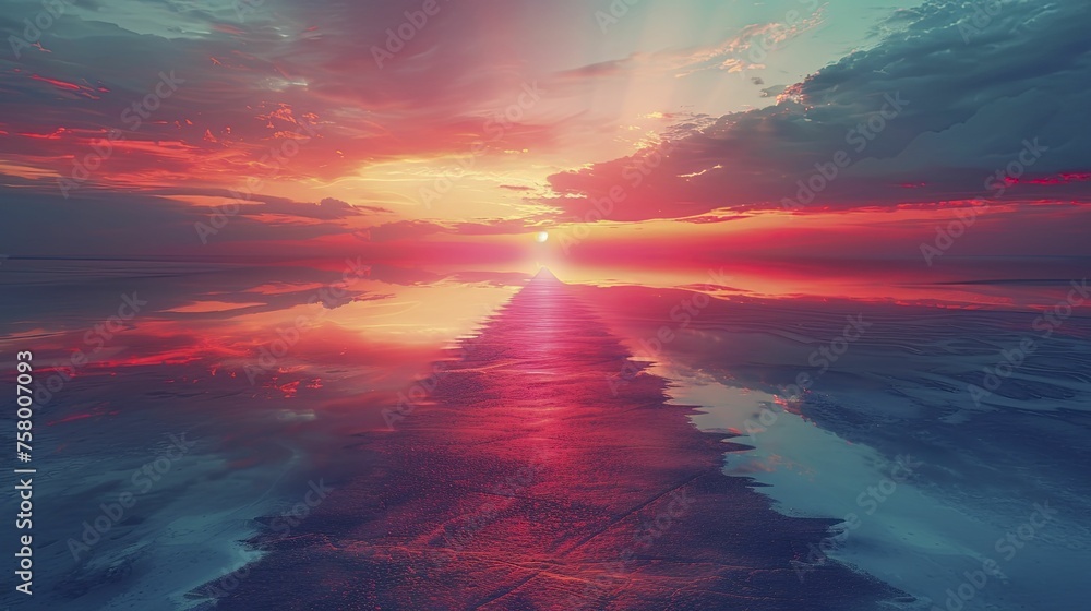 Multiple arrows merge into one path on a pastel abstract background ...