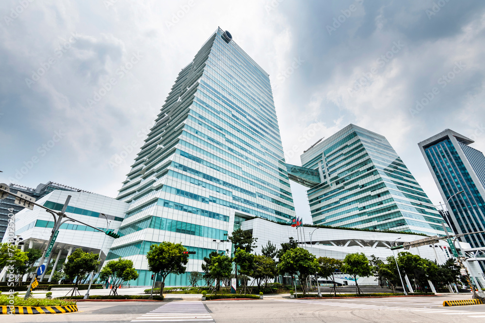 Taipei, Taiwan- May 5, 2020: Modern building view of Chinatrust ...