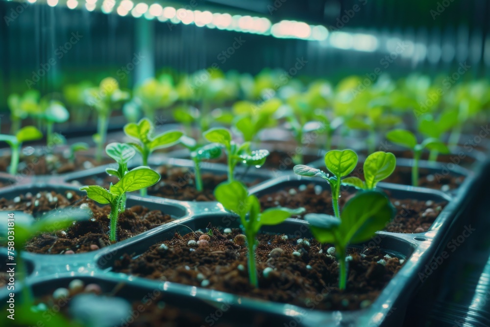 After carefully planting and transplanting seedlings, the growing phase ...