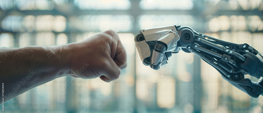Hand in Hand with the Future: A Human and Robot Fist Bump Against a ...