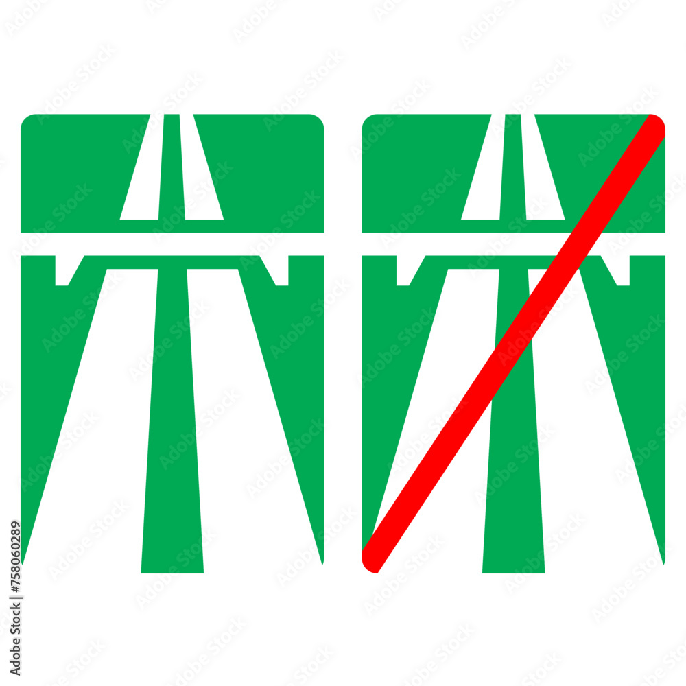 Road sign. Highway. The end of the highway. Information sign Stock ...