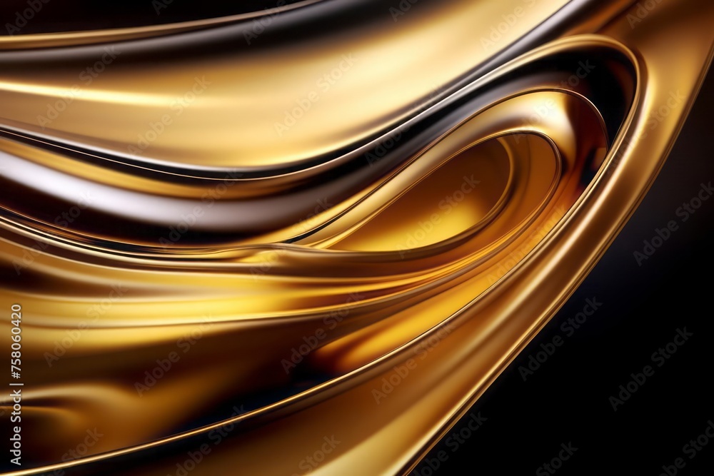 The motor oil as a silken cascade, gracefully flowing through the ...