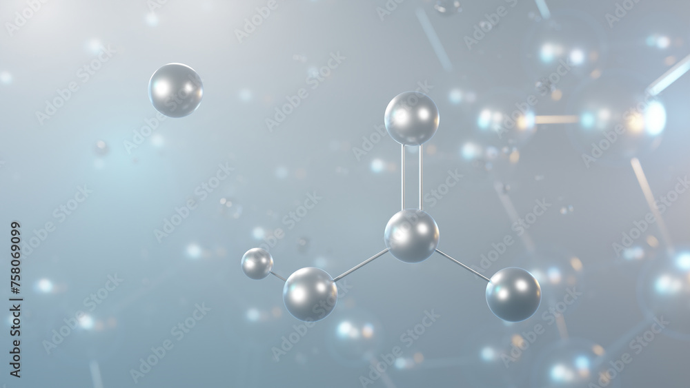 potassium bisulfite molecular structure, 3d model molecule, e228 ...
